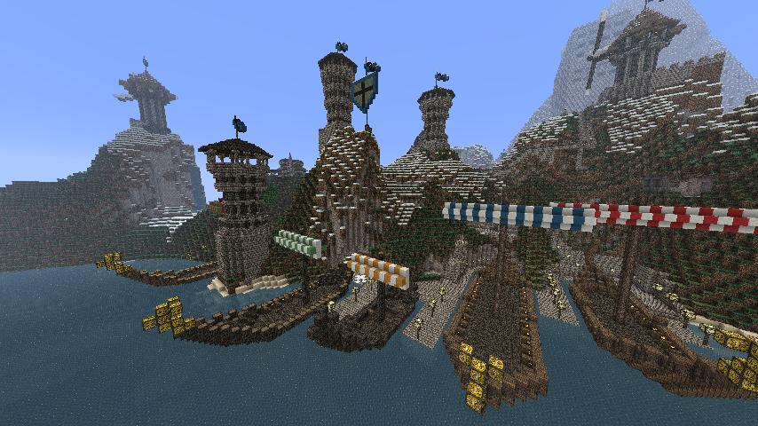 Nordic Viking village Minecraft Map