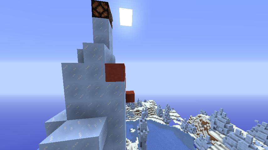 Parkour by spanekPL ''ICE LADDERS'' / ''DRABINY LODU'' Minecraft Map