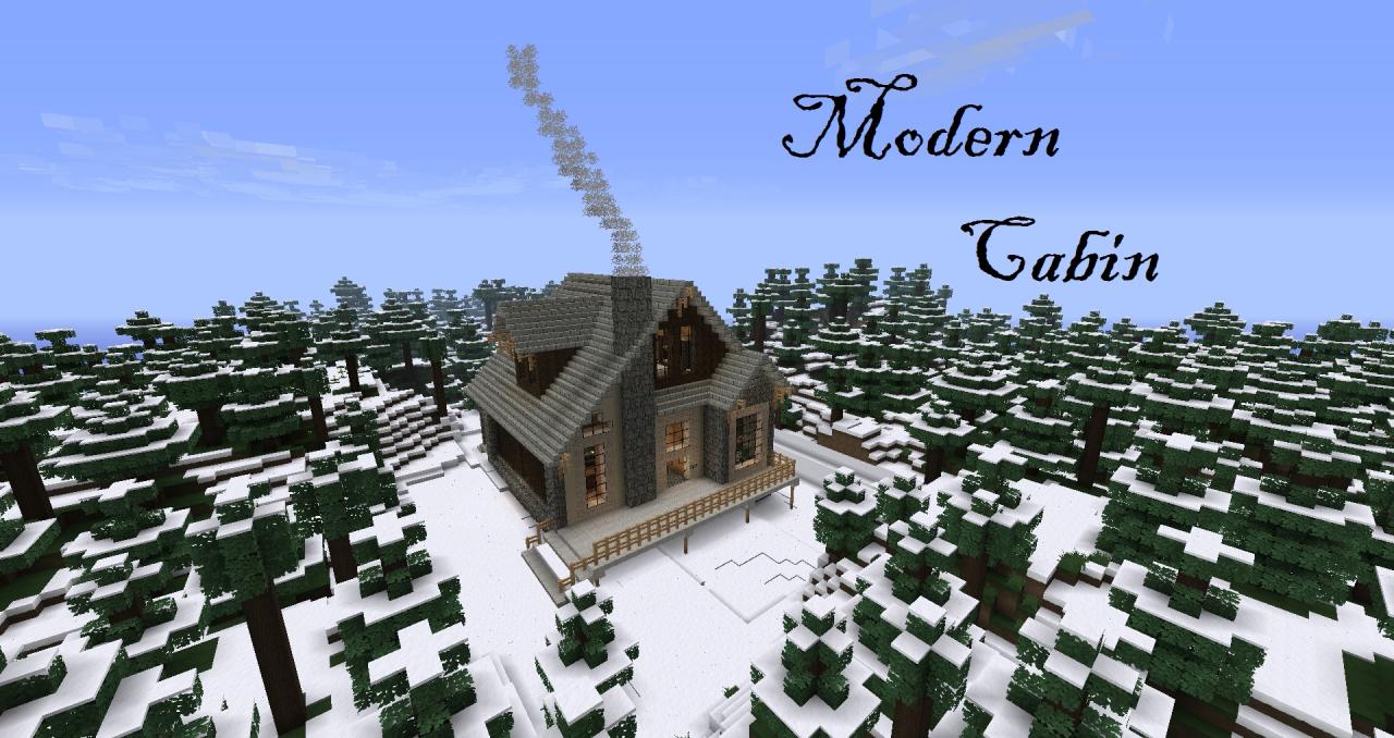 Modern Cabin Minecraft Map