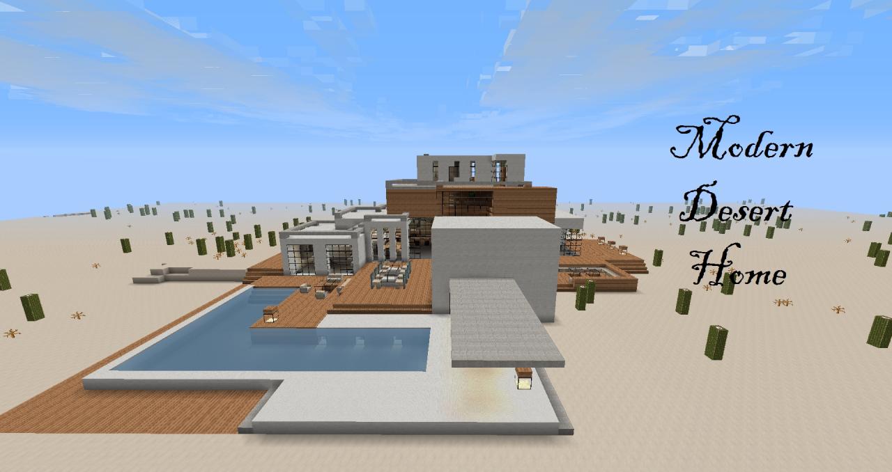 Modern Desert Home Minecraft Project