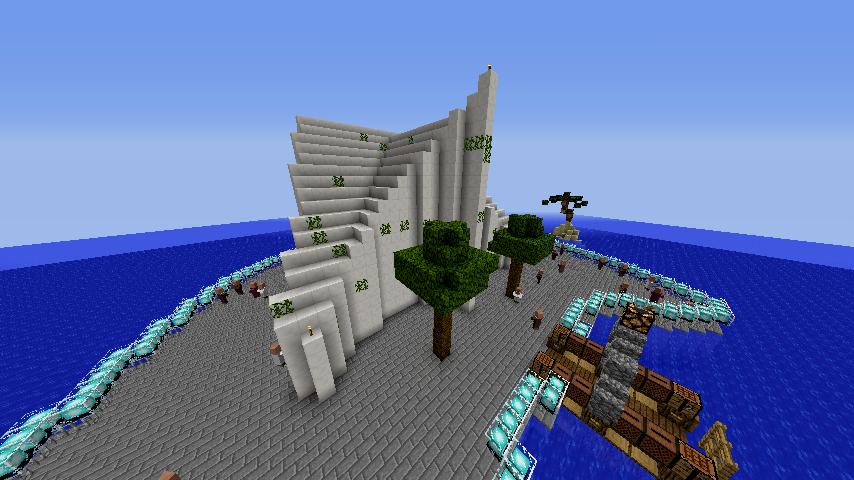 the village of Paradise Minecraft Map