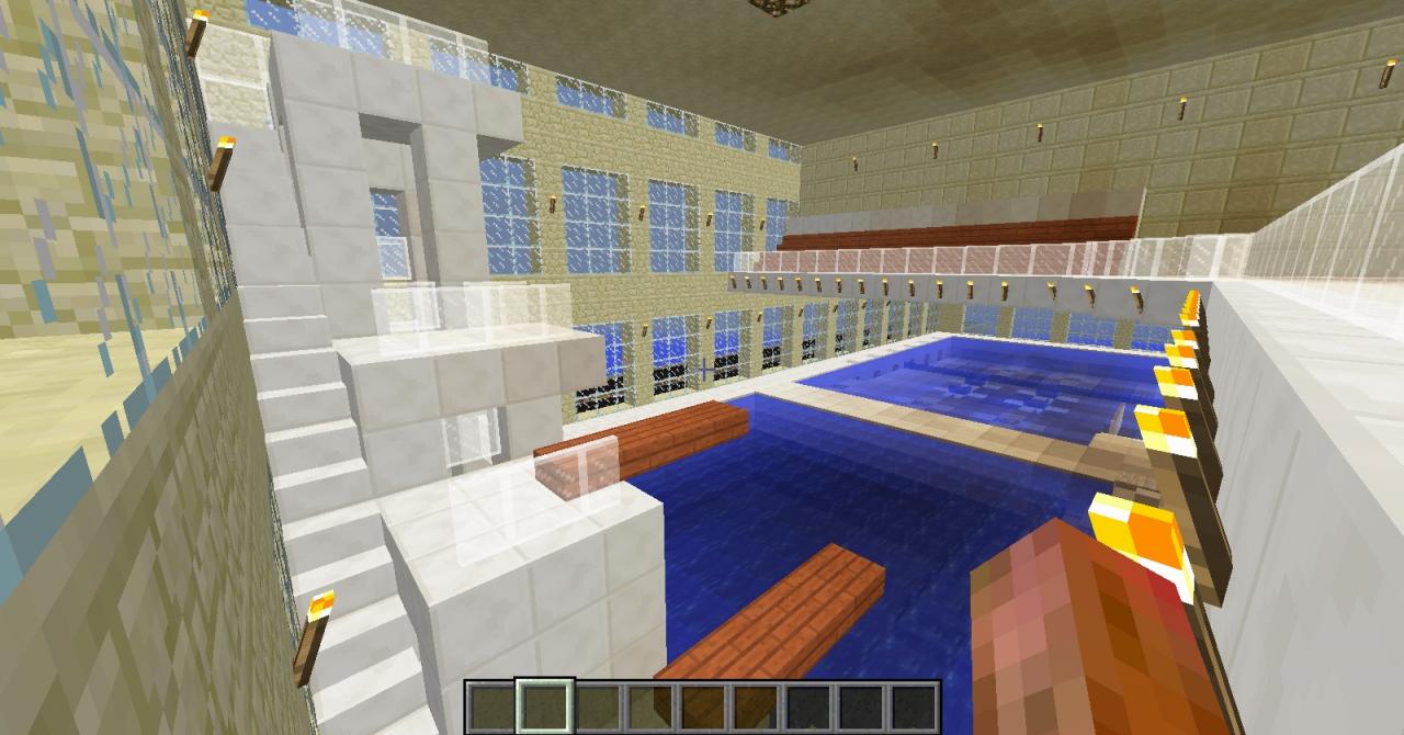 Leisure Centre Swimming Pool Football Sauna Minecraft Map