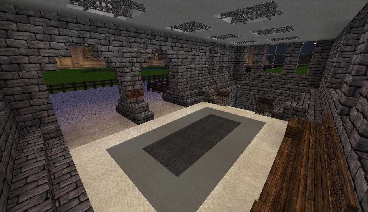 [Huge 20 Vault Bank] with LCD Screen! Minecraft Map