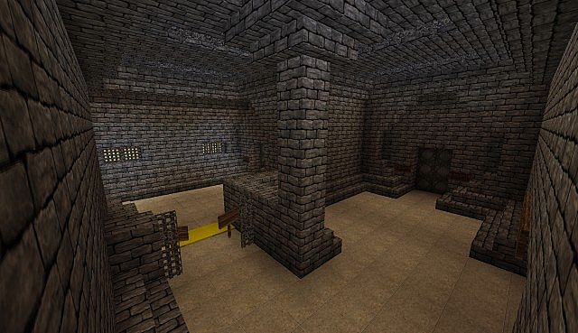 [Huge 20 Vault Bank] with LCD Screen! Minecraft Map