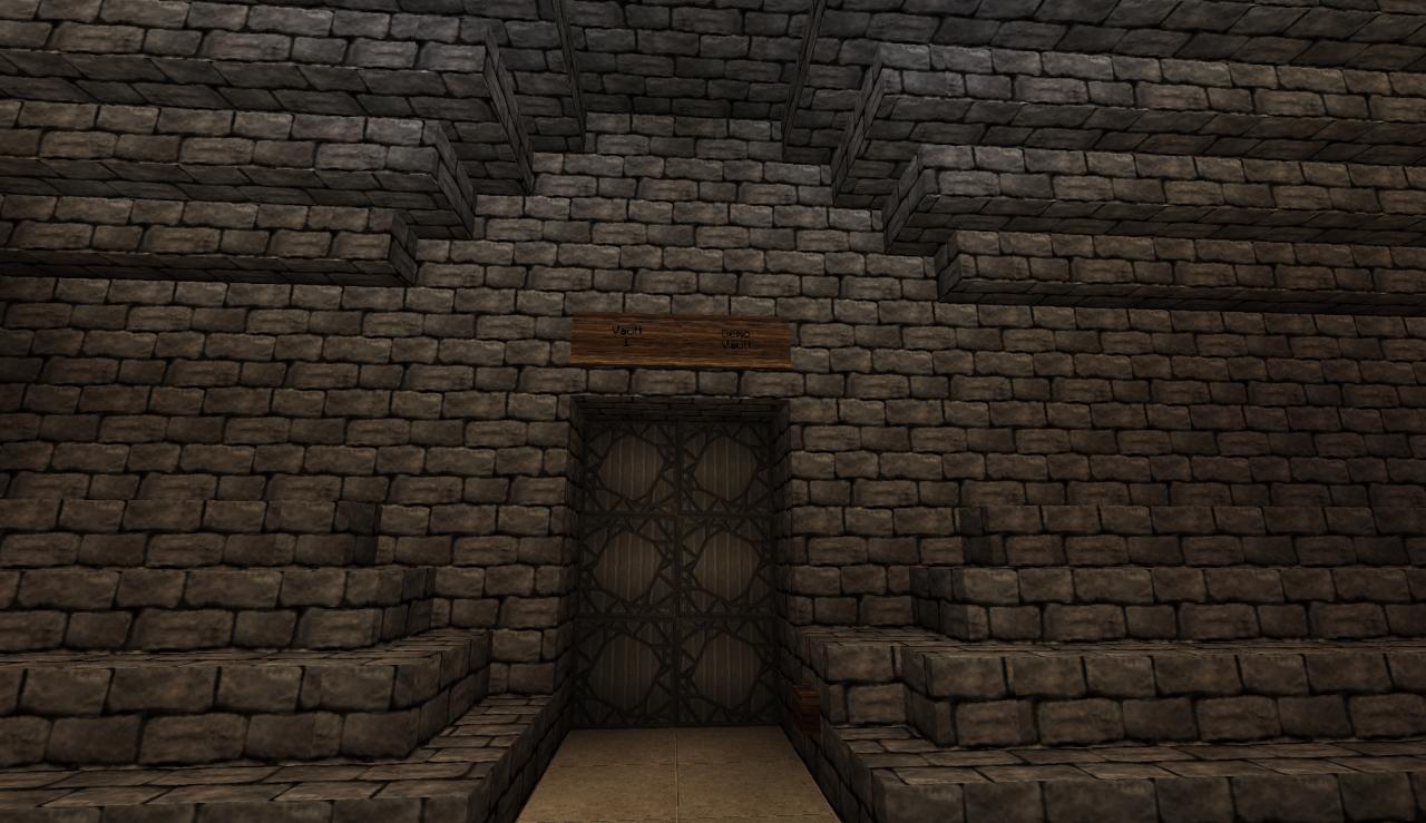 [Huge 20 Vault Bank] with LCD Screen! Minecraft Map