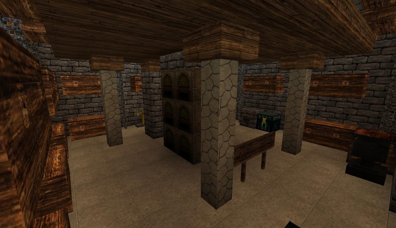 [Huge 20 Vault Bank] with LCD Screen! Minecraft Map