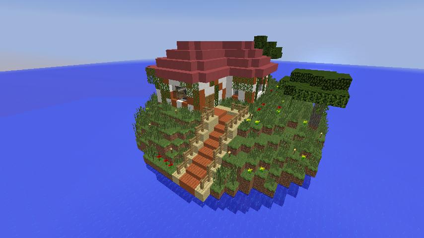 Lonely house in the sea? :( Minecraft Map
