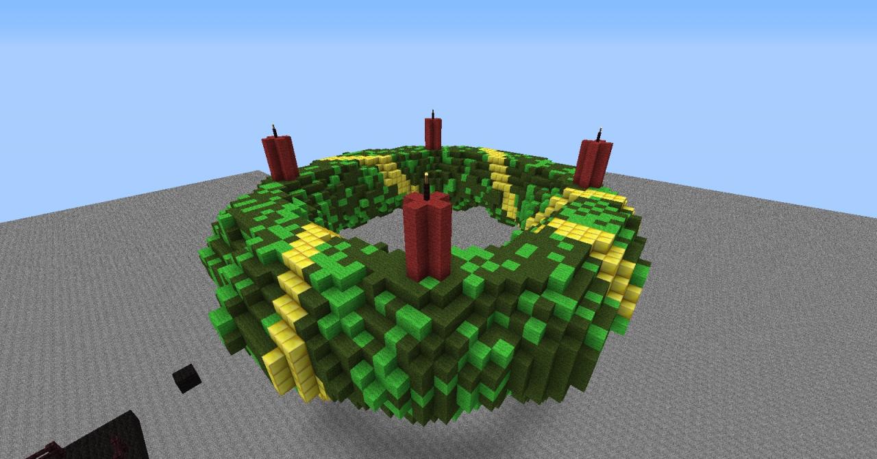 Minecraft 1.6 - Advent wreath | Adventkranz Minecraft Map