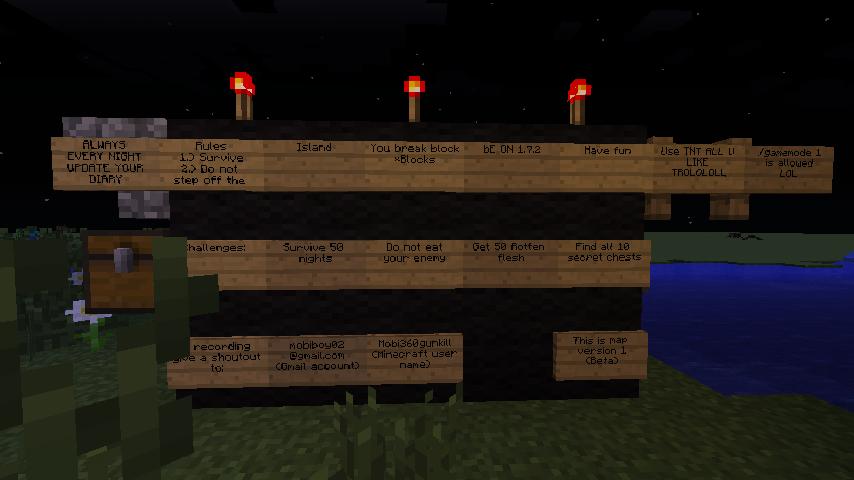 Zombie island Minecraft Map