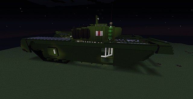 Churchill VII tank from WW2 Minecraft Map