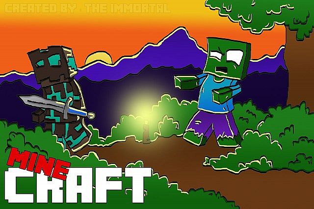 Zombie Chase Speedart Minecraft Map