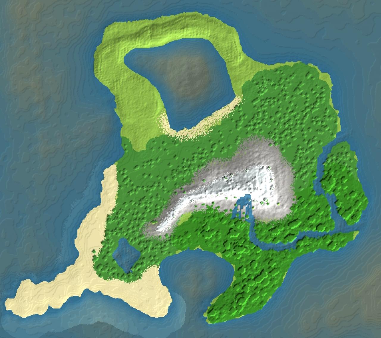 The Lost Island [Custom Terrain] Minecraft Map