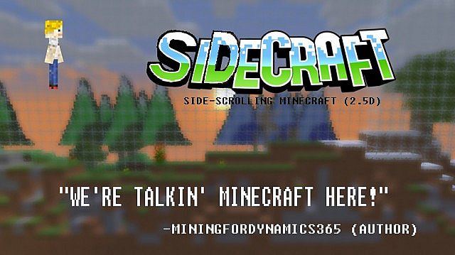 SideCraft (Side-scrolling Minecraft) v0.3.9.1 Minecraft Map