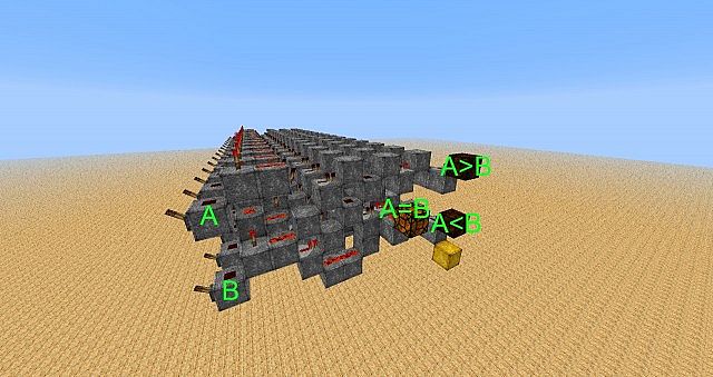 Comparator 16-bit Minecraft Map
