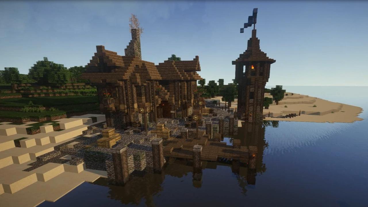 Epic Medieval Seaport [ + Download ] Minecraft Map