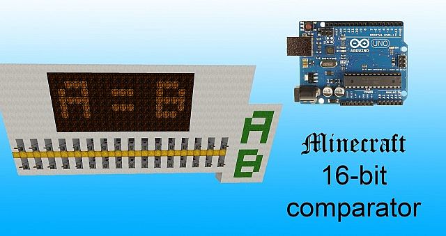 Comparator 16-bit Minecraft Map