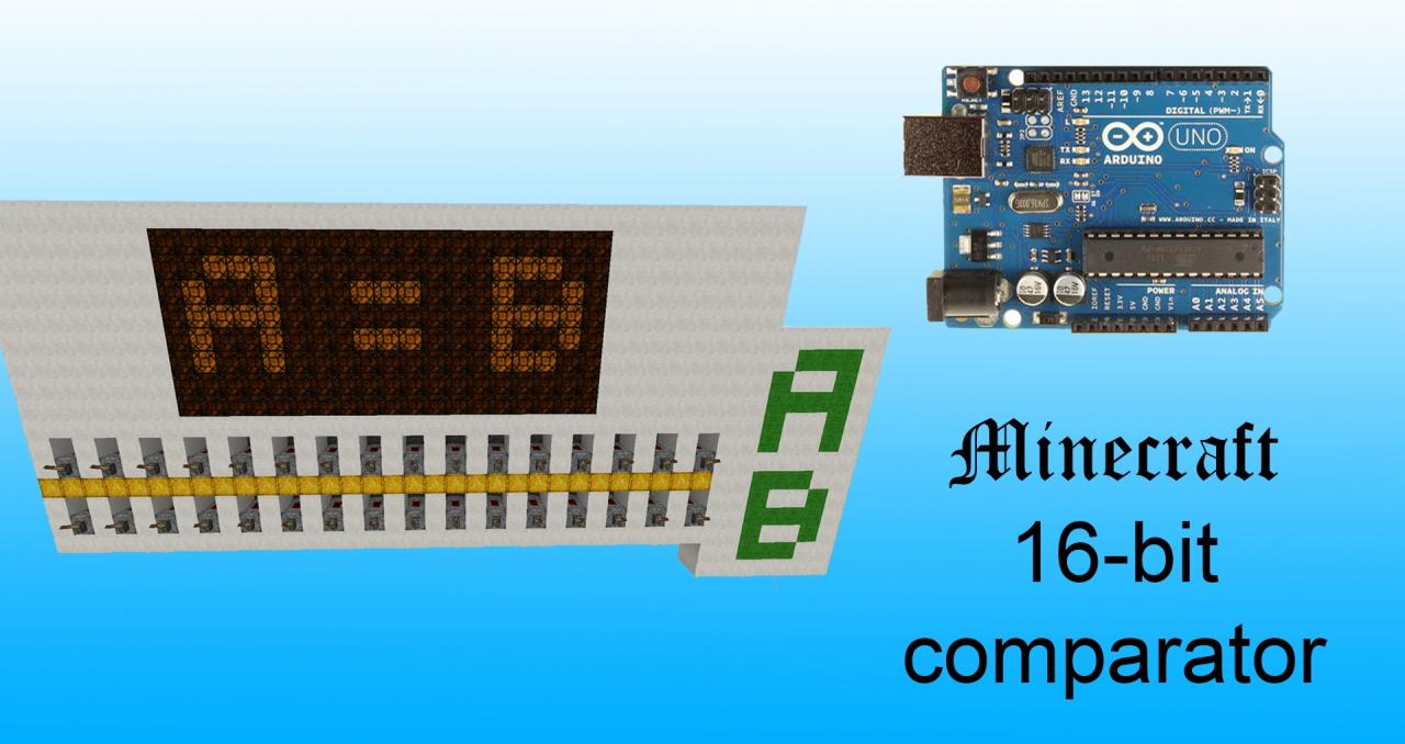 Comparator 16-bit Minecraft Map
