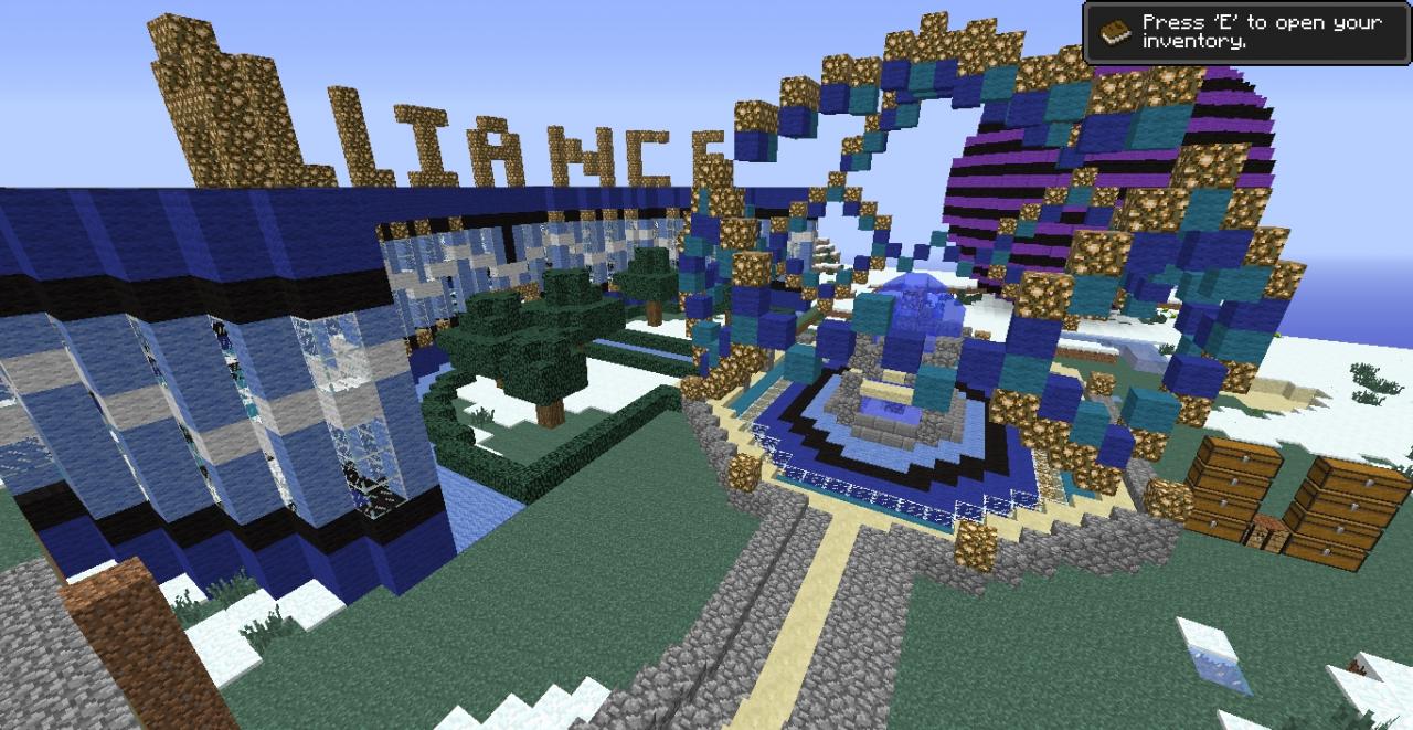 Survival w/ Fly build: Alliance Spawn Minecraft Map