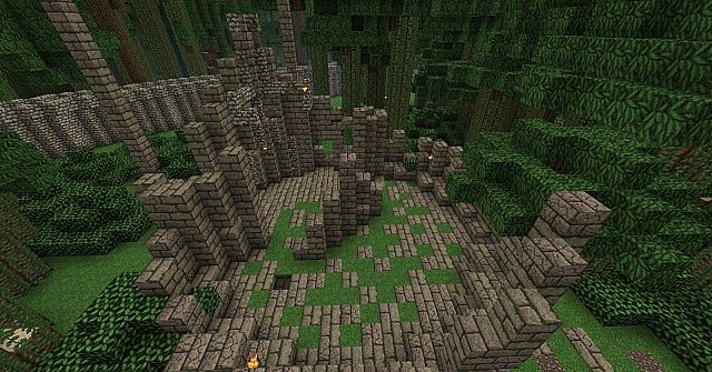 Silvarum Desserta (Jungle Ruins Hub) Minecraft Map