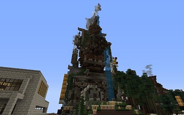 Steampunk Tower House Minecraft Map