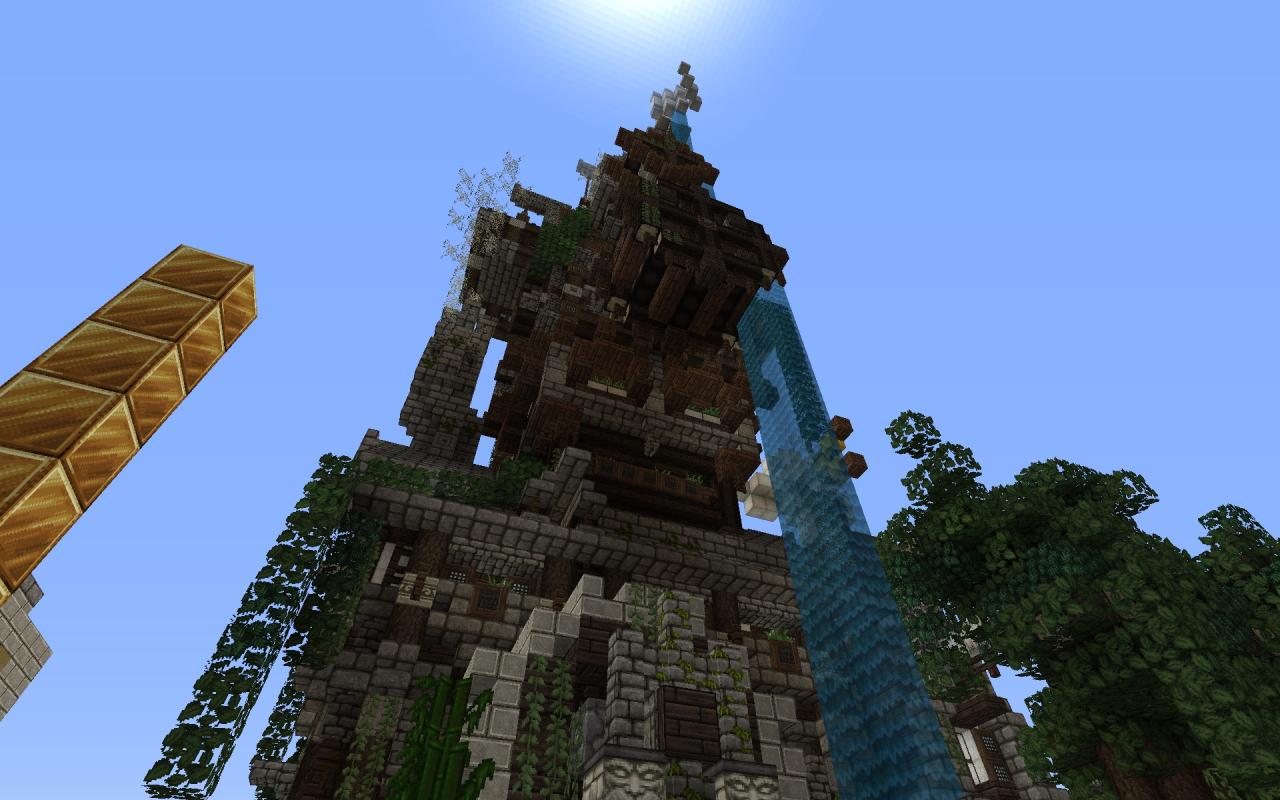 Steampunk Tower House Minecraft Map
