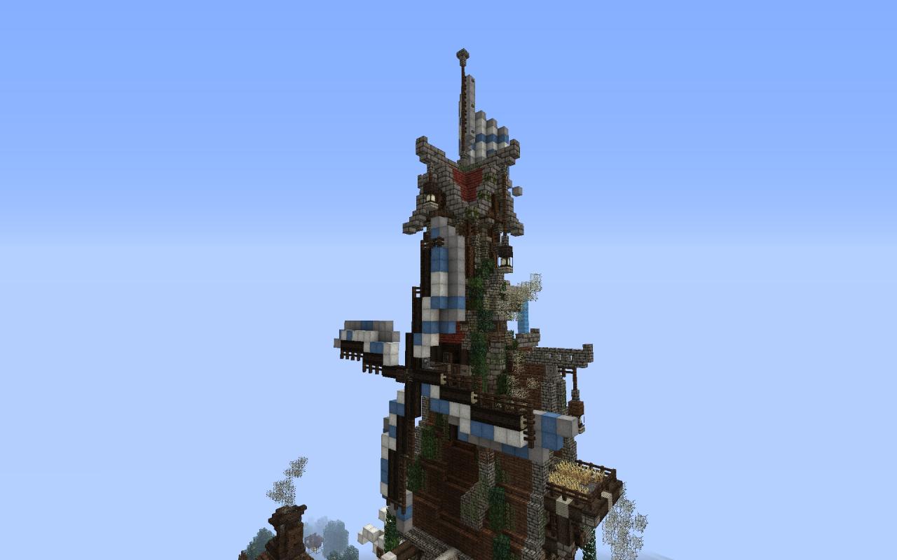 Steampunk Tower House Minecraft Map