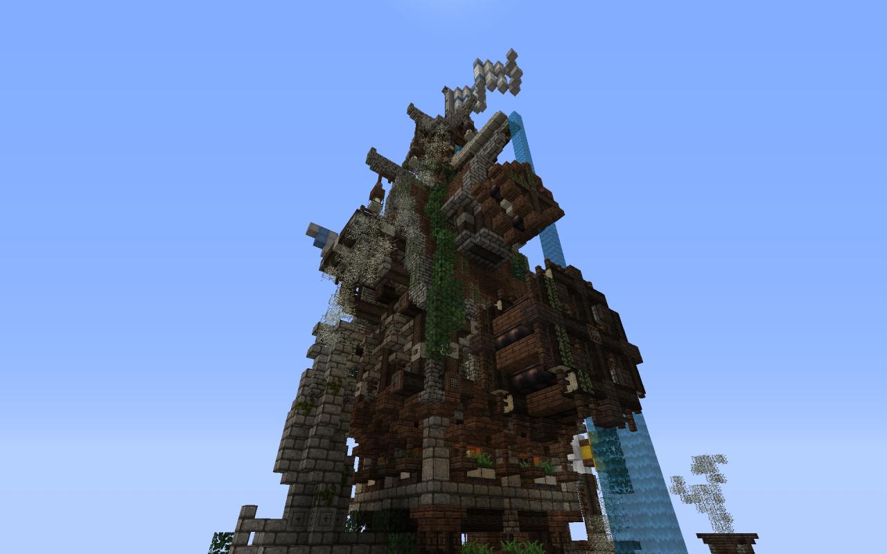 Steampunk Tower House Minecraft Map