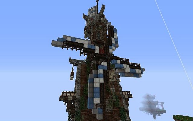 Steampunk Tower House Minecraft Map