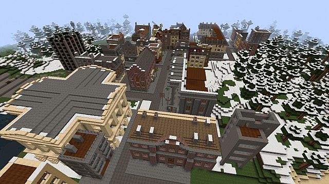 City ~~~ on Survival mode Minecraft Map