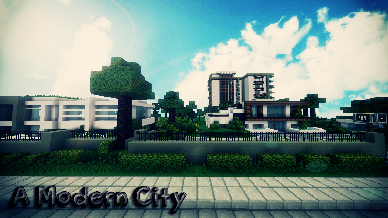 A MODERN CITY ! - Build Project Minecraft Map