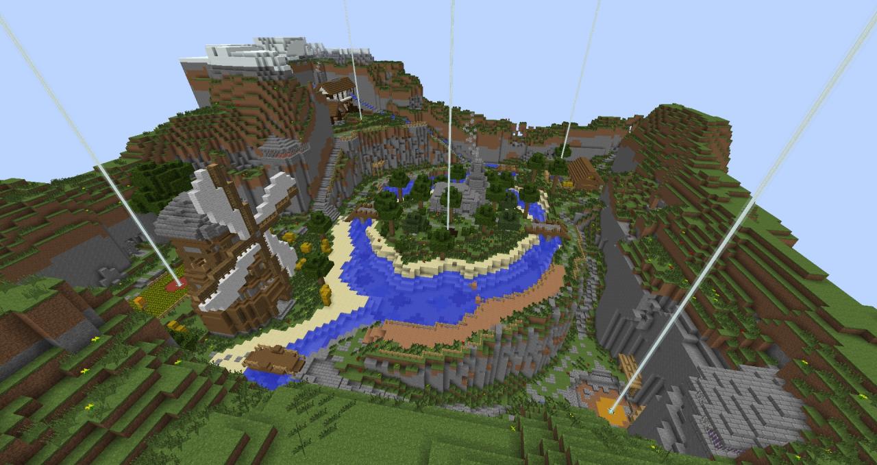 Flatland Lake Minecraft Map