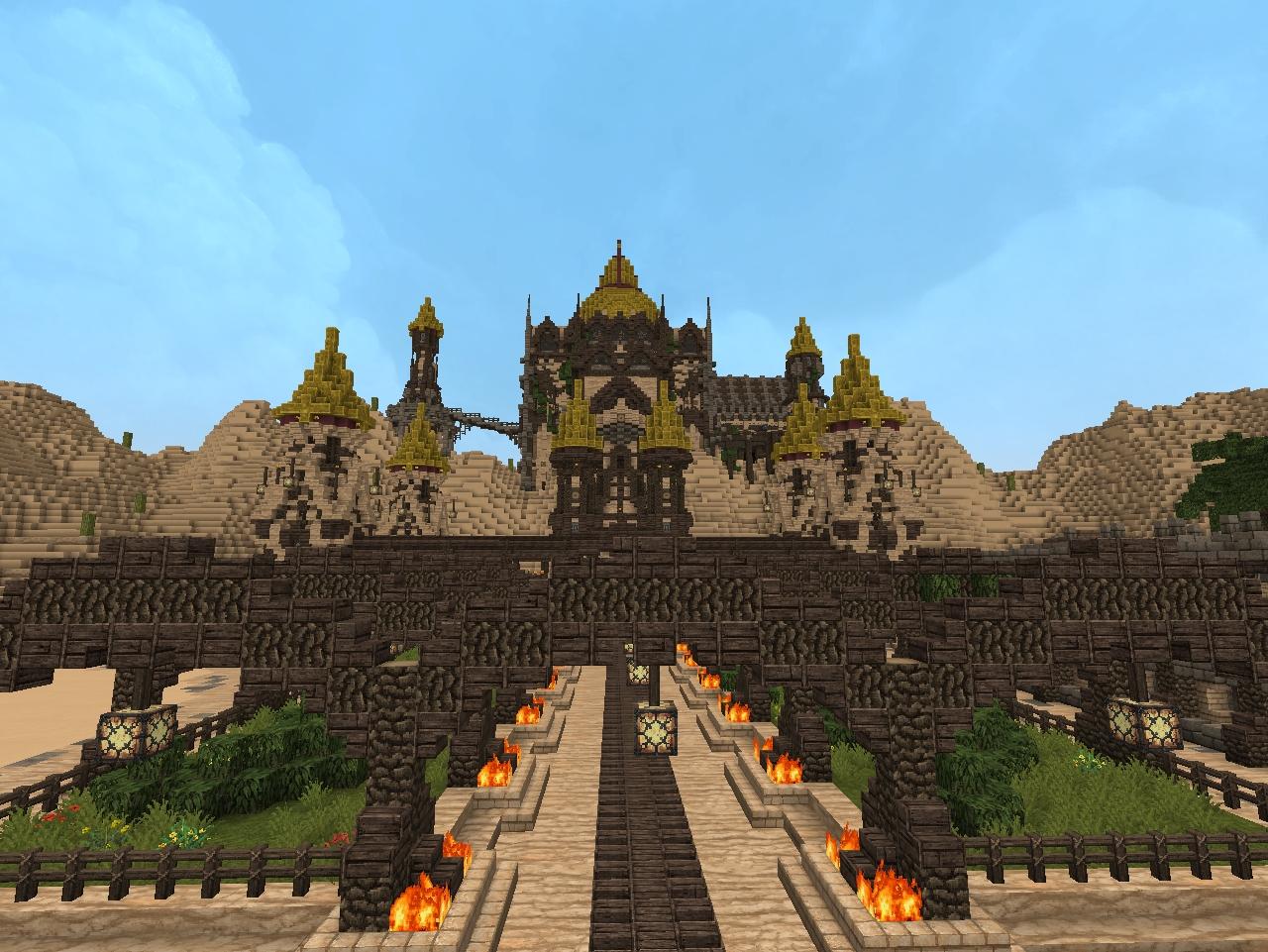 Desert themed Castle Minecraft Map