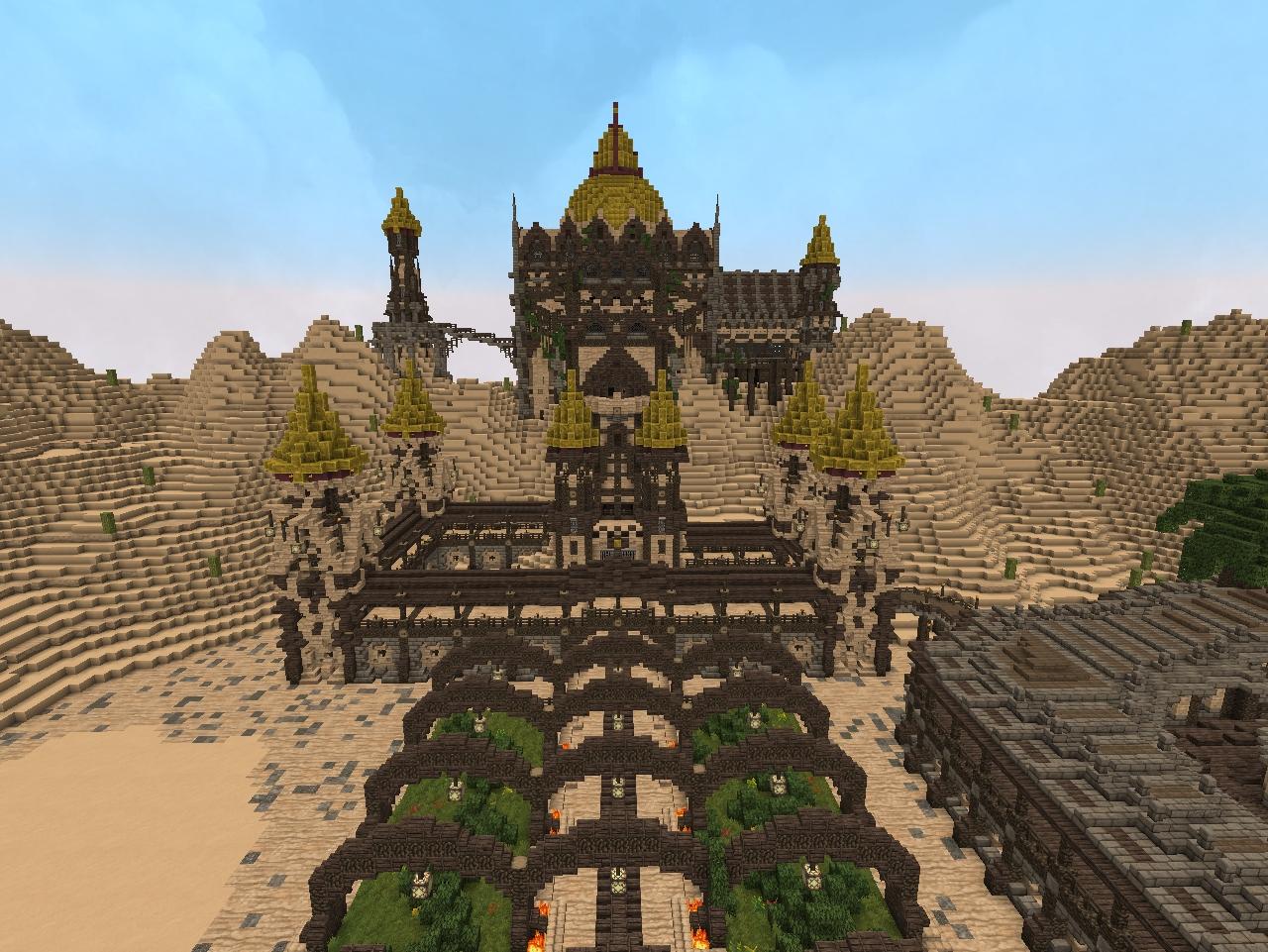 Desert themed Castle Minecraft Map