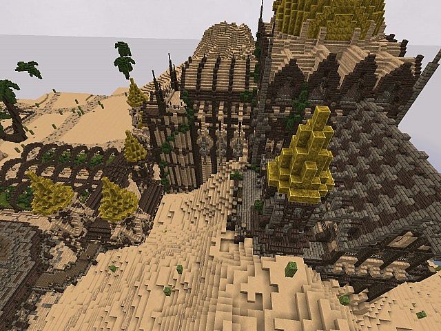 Desert themed Castle Minecraft Map