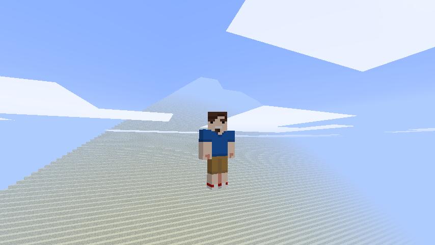 Water Island with giant pyramids Minecraft Map