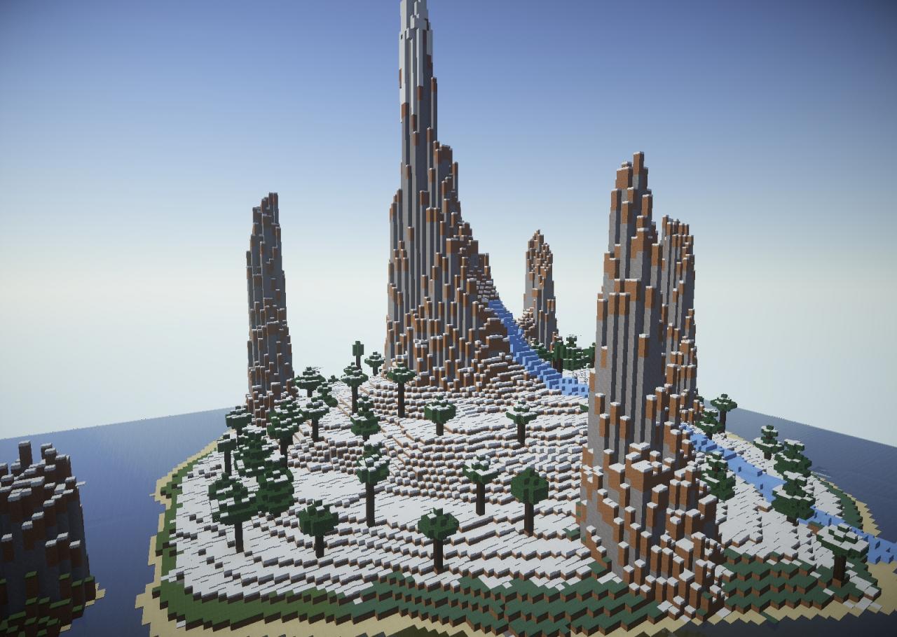 Velia - The five moutains Minecraft Map