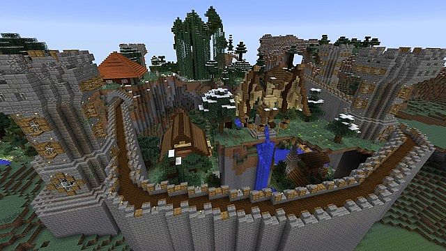 Castle Village Minecraft Map