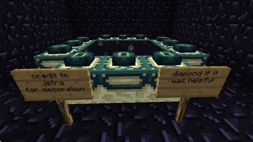 End portal tutorial Minecraft Map