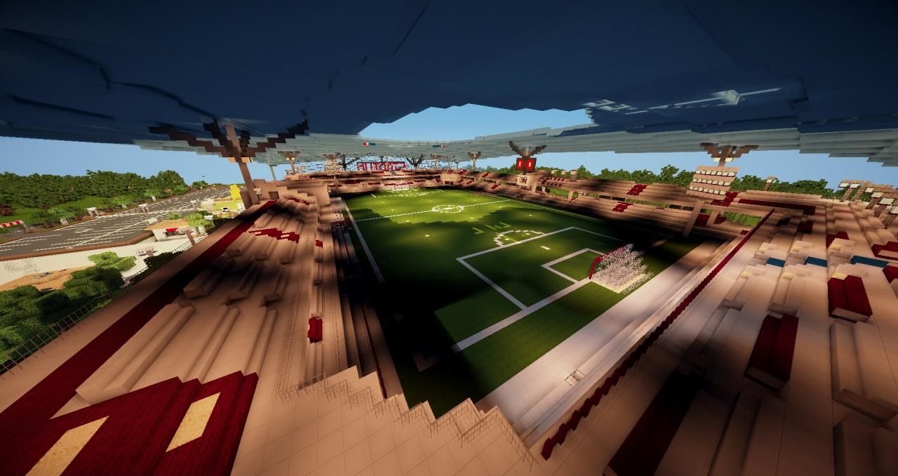 Modern STADIUM - 100% complete + download !! Minecraft Map