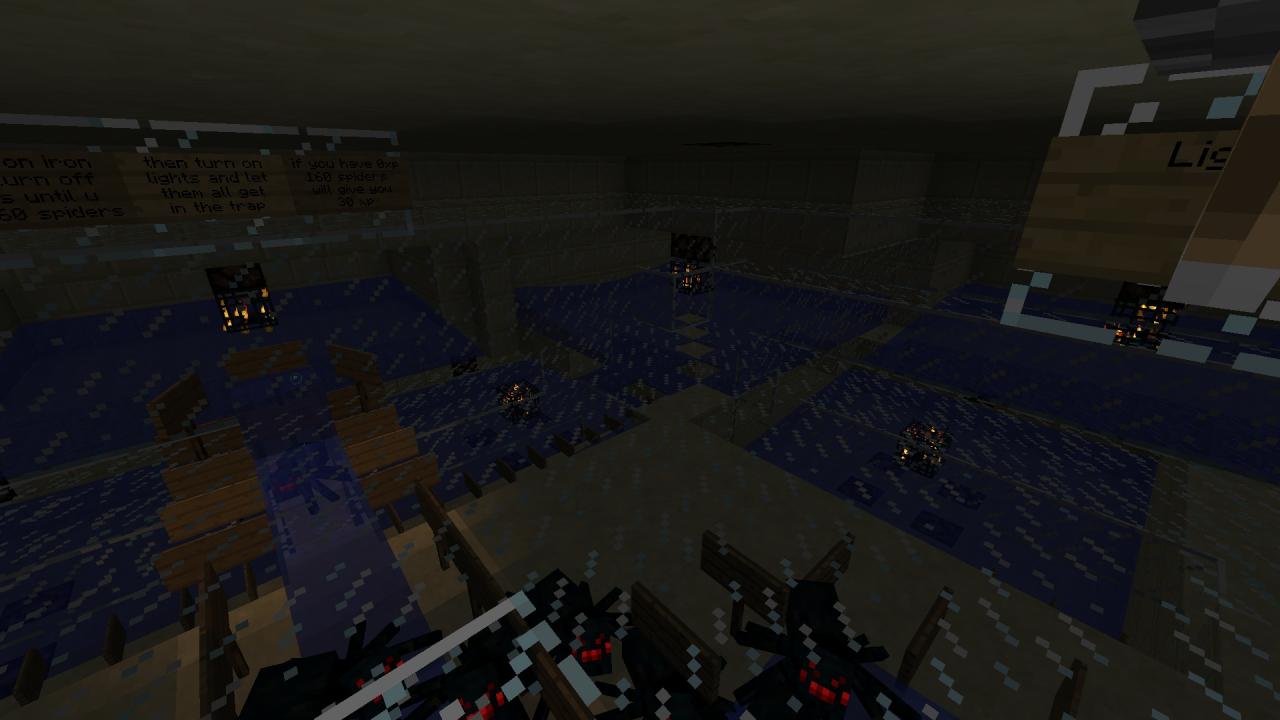 9x Cave Spider Spawner XP Farm Minecraft Map