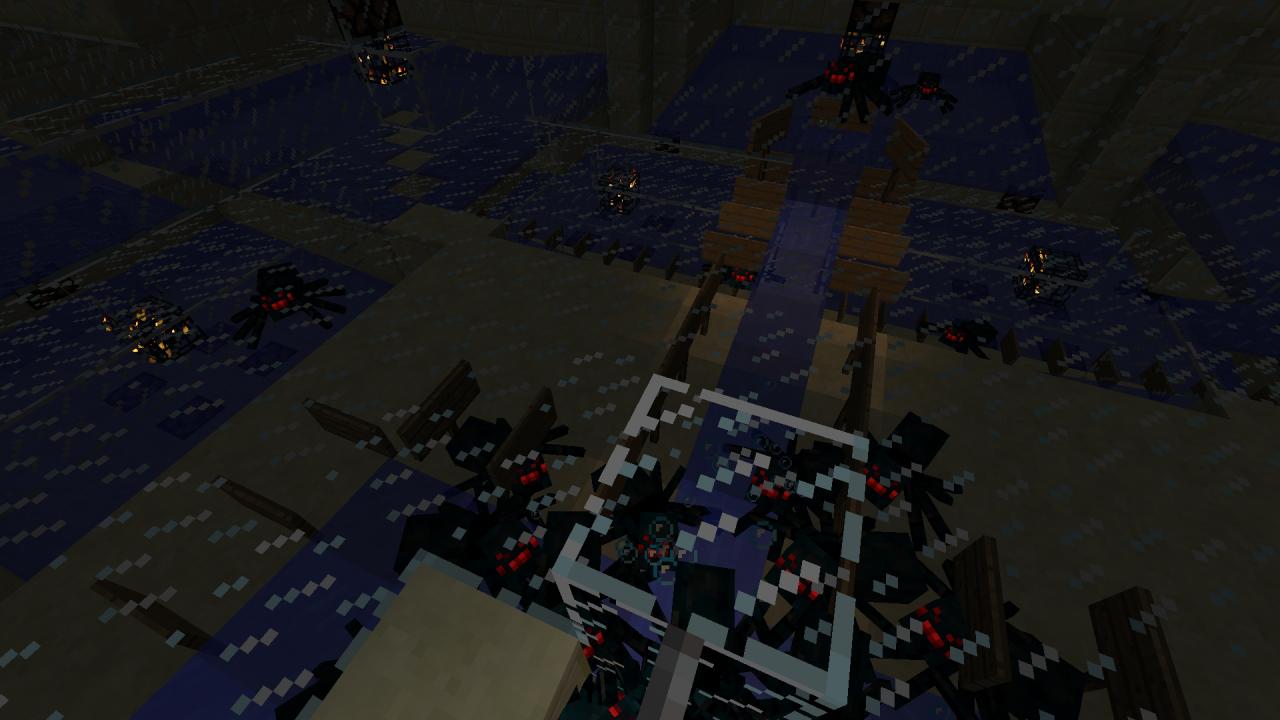 9x Cave Spider Spawner XP Farm Minecraft Map