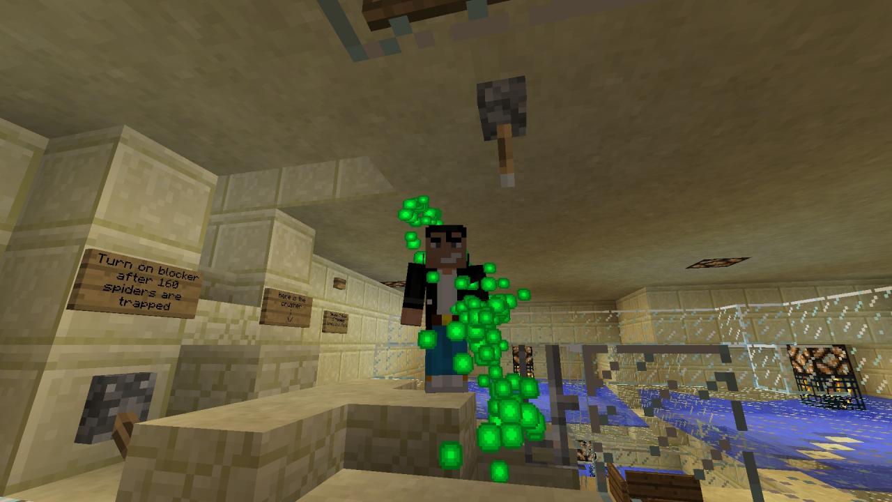 9x Cave Spider Spawner XP Farm Minecraft Map