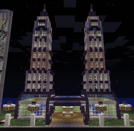 Double city tower Minecraft Map