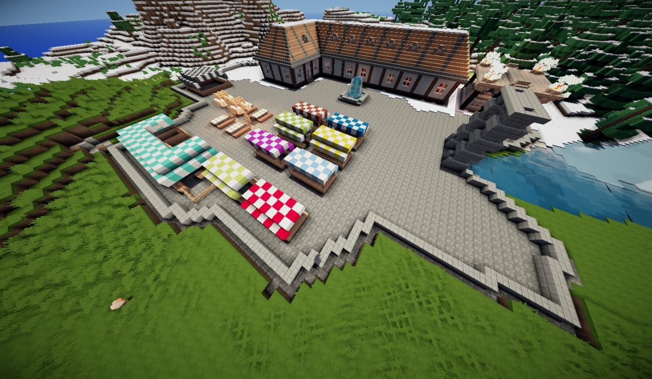 Start of a town Minecraft Map