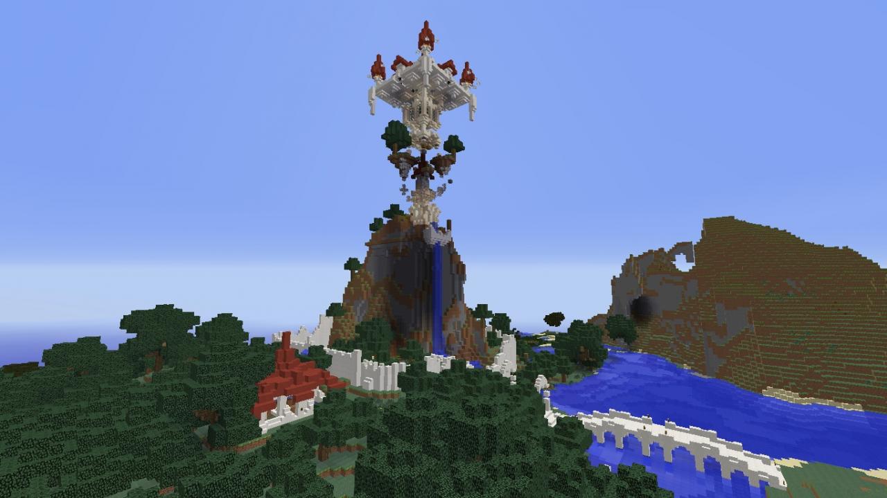 Floating Minecraft Map