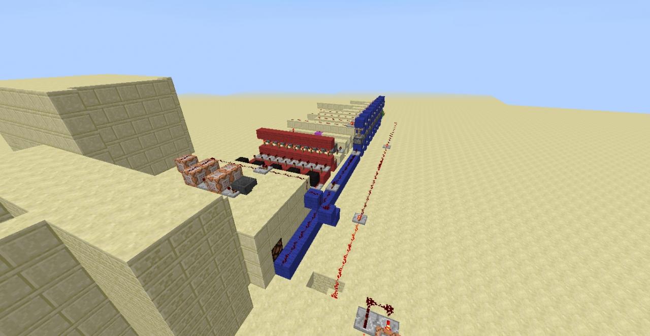 Redstone combination lock Minecraft Map