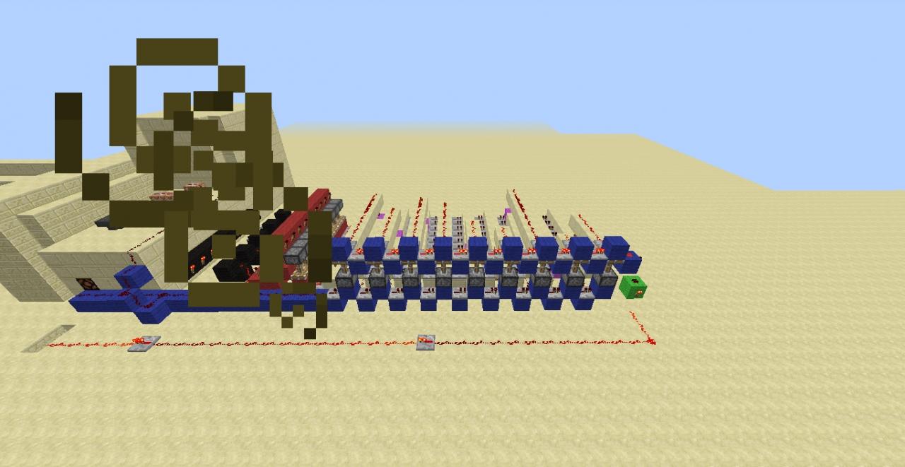 Redstone combination lock Minecraft Map