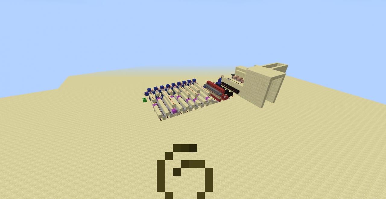Redstone combination lock Minecraft Map