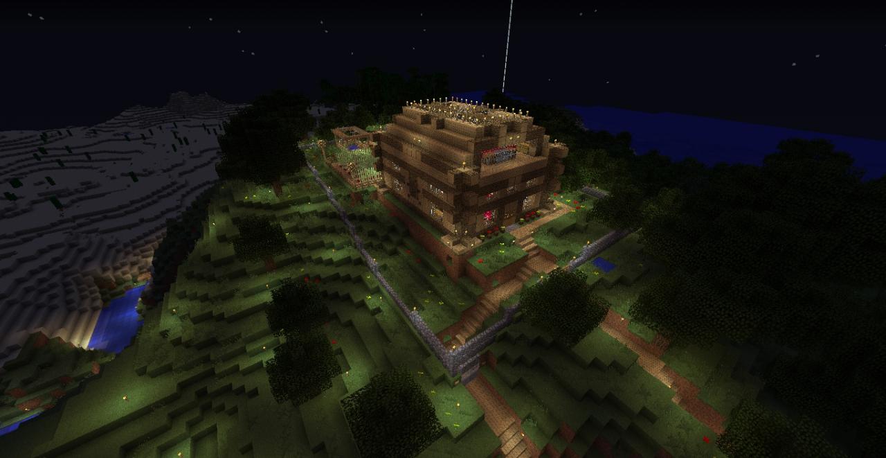 Beautiful House and Landscape Minecraft Map