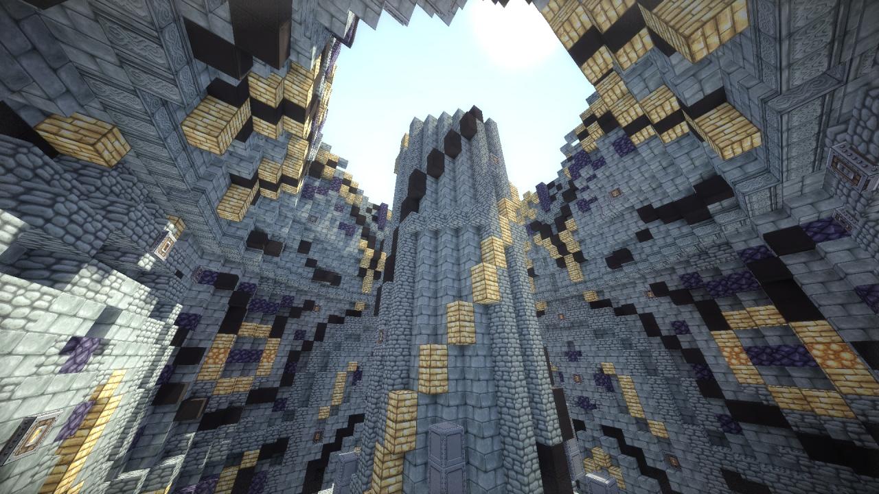 New Canyon Build, With Castle, and Spawn Area for Servers Minecraft Map
